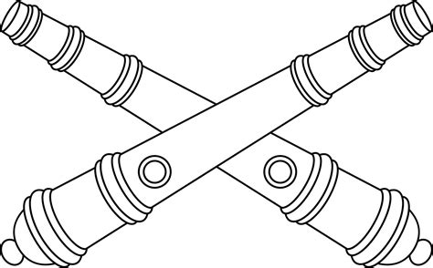 Us Army Field Artillery Branch Cannons Patch Vector File Svg Inspire Uplift