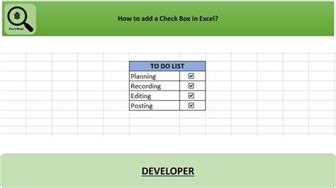 How To Add A Check Box In Excel YouTube