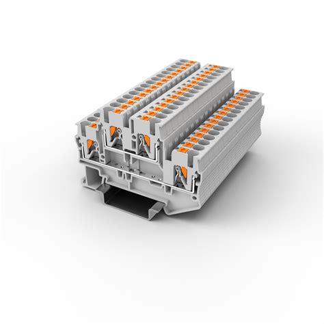 Push In Connection Connectors Double Level Terminals Copper Terminal