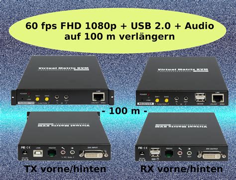 Dvi Usb 2 0 Audio Kvm Extender Over Ip Or 1 1 Cat Cable Uniclass Dx 131 Kvm Switch Versand