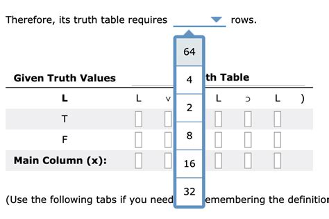 Solved 5 Completing Truth Tables 1 Once You Have Assigned