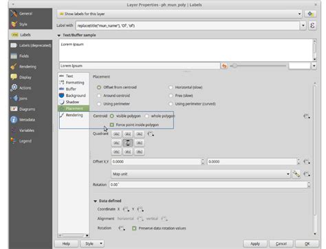Qgis Layer Labels Not Showing Properly On The Composer Geographic Information Systems Stack