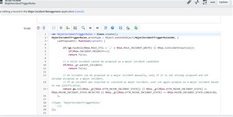 Propose Major Incident Option Should Not Available Servicenow