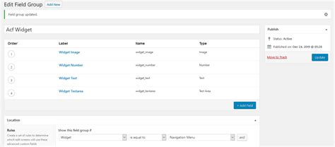 how to get widget field in advance custom fields using widget id cloud web labs