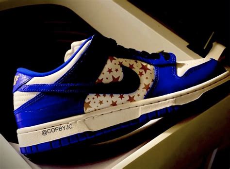 Supreme Nike SB Dunk Low Stars Release Date - Sneaker Bar Detroit