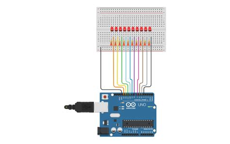 Circuit Design Actividad 4 Con For Tinkercad
