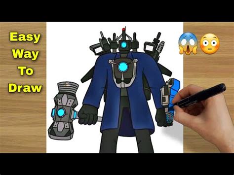 How To Draw Upgraded Titan Cameraman Skibidi Toilet