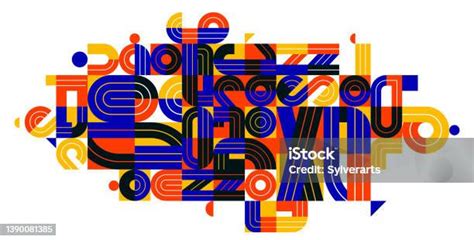 추상적인 현대 벡터 트렌디 한 디자인 기하학적 모양 세련된 구성 모듈 패턴 예술 일러스트 타이포그래피 문자 요소 사용 가리기에 대한 스톡 벡터 아트 및 기타 이미지 Istock