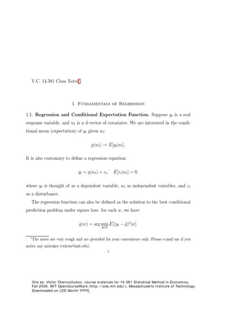 Notes Part 2 Pdf Pdf Ordinary Least Squares Regression Analysis