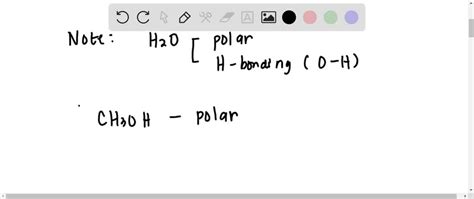 SOLVED 4 Based On Polarity Which Substances Would Dissolve Well Into Water CH3OH Br2 CH3NH2