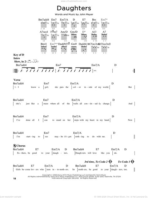 Daughter Guitar Chords