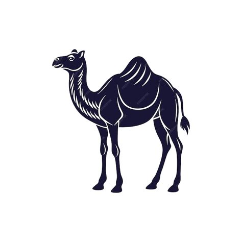 Premium Vector Vector Minimalist Camel Silhouette Clipart Illustration On A White Background