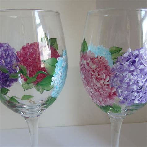 Spring Wine Glasses Etsy