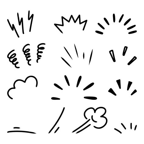 Premium Vector Set Of Hand Drawn Doodle Elements For Concept Design Isolated On White