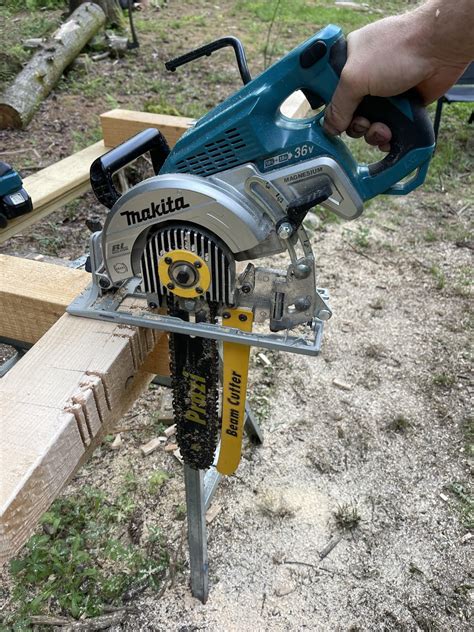 Doing Some Light Timber Framing With My Prazi Attached To The Makita Rear Handle Circular Saw