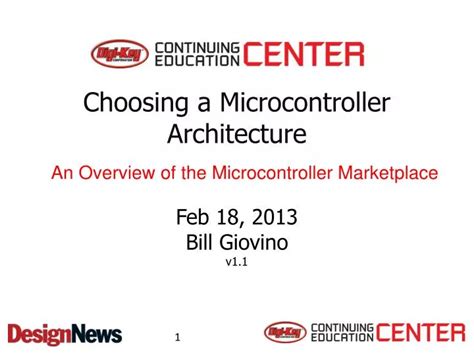 PPT Choosing A Microcontroller Architecture PowerPoint Presentation Free Download ID