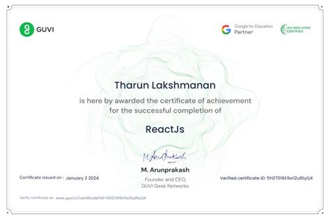 Tharun Lakshmanan On Linkedin Softwaredeveloper Reactjs Webdevelopment Jobseeker