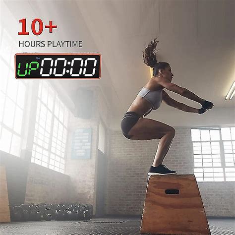 Portable Workout Timer Gym Timer With Rechargeable And Built In Magnetic Spine Led Interval