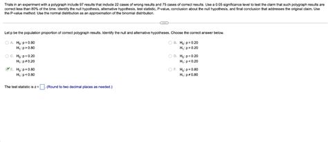 Solved The P Value Method Use The Normal Distribution As An Chegg Com