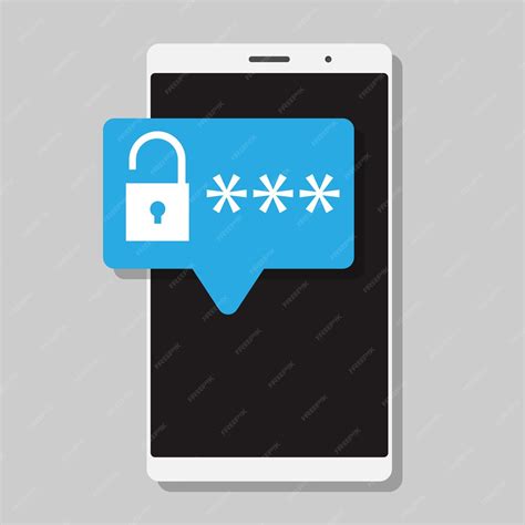 Premium Vector Smartphone Is Unlocked Password