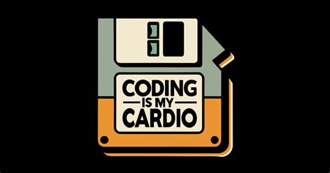 Coding Is My Cardio Retro Hacker Style Programmer Humor Sticker