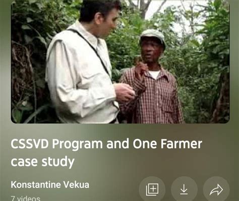 Cocoa Swollen Shoot Disease And Example Of One Cocoa Farmer