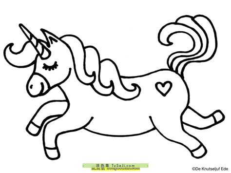 10张独角兽和大风车有趣的孩子们的手绘卡通儿童涂色简笔画！ 涂色集，涂色画打印大图