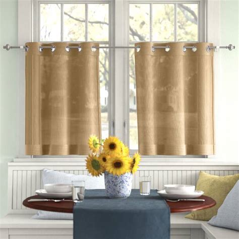 Red Barrel Studio® Erella Cotton Blend Semi Sheer Curtain Pair