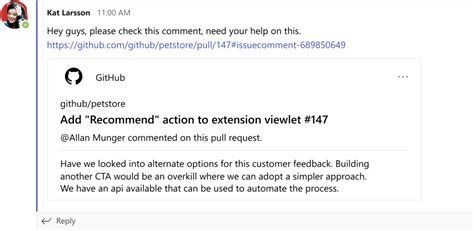 Announcing The Github Integration With Microsoft Teams The Github Blog