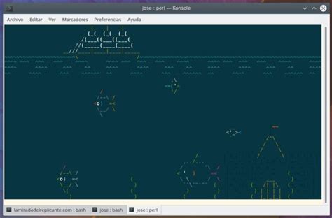 asciiquarium los misterios del mar en tu terminal linux la mirada del replicante