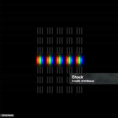 광채 빨간색 녹색파란색 픽셀 벡터 일러스트와 Rgb 픽셀 글꼴 문자 0명에 대한 스톡 벡터 아트 및 기타 이미지 0명 3차원 형태 개체 그룹 Istock