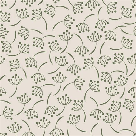Premium Vector Leaves And Branches Repeat Pattern Floral Pattern Design Botanical Tile Good
