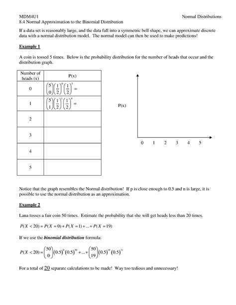 84 Normal Approximation To Binomial Dist 8 Normal Approximation To