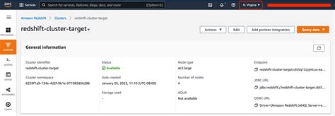 Migrate Your Amazon Redshift Cluster To Another Aws Region Aws Big