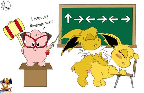 Rule 34 Animated Clefairy Eeveelution Female Feral Jolteon Male Nintendo Penis Pokemon Pokemon