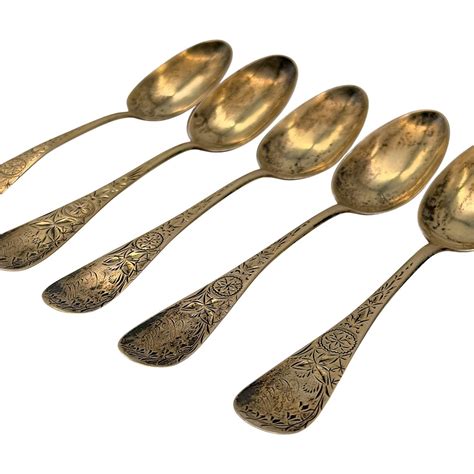 Blazing Auctions 925 Sterling Silver Antique Ornate Engraved Spoons