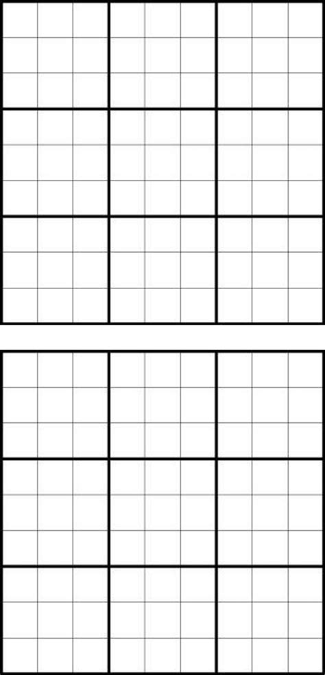 Blank Sudoku Grid Printable Printable Word Searches