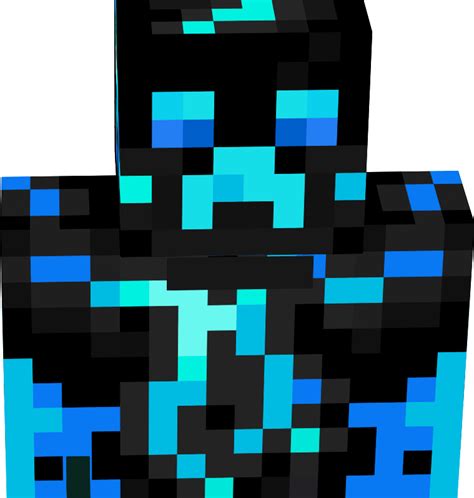 Minecraft Blue Creeper Texture