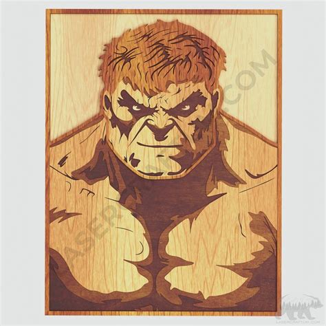 Hulk V2 Layered Design For Cutting Lasercraftum