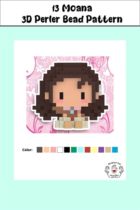 Cute Mini Princess D Perler Bead Pattern Digital Download Etsy