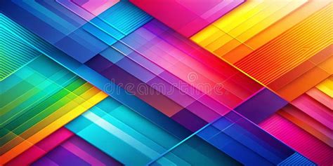 Colorful Dynamic Geometric Shapes On Diagonal Gradient Background Abstract Dynamic Colorful