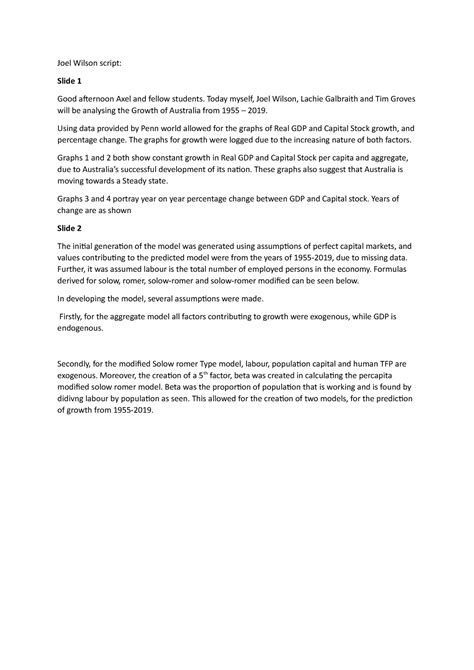 Script Given Sceipt Joel Wilson Script Slide 1 Good Afternoon Axel