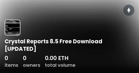 Crystal Reports 85 Free Download Updated Collection Opensea