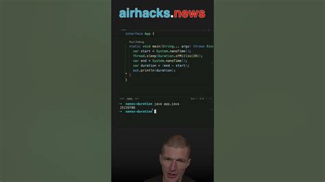 Making Systemnanotime Human Readable Java Shorts Coding Airhacks Youtube