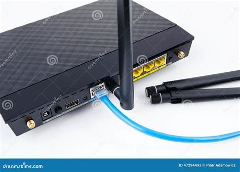Modern Wireless Wi Fi Router Ethernet Connection Stock Image Image Of Cable Ethernet 47294493
