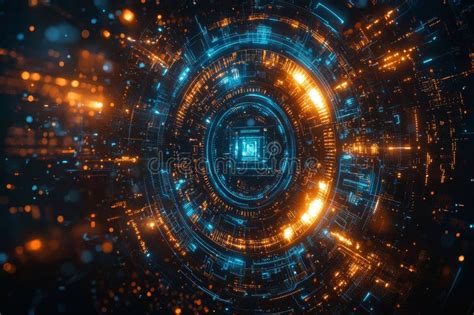 Hud Futuristic Element Loading Bars Set Vector Background Abstract Big