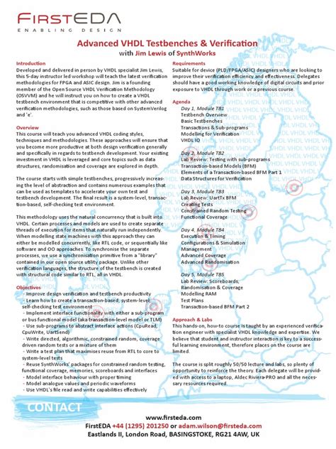1502 Advanced Vhdl Verification Datasheet Pdf Vhdl Formal Verification