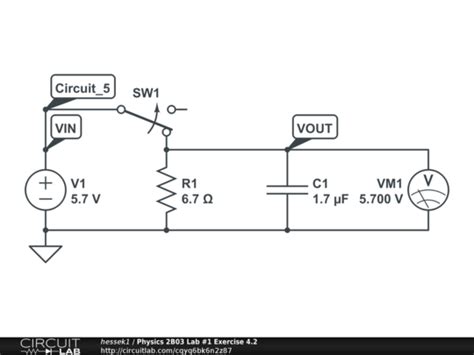 Physics 2b03 Lab 1 Exercise 42 Circuitlab