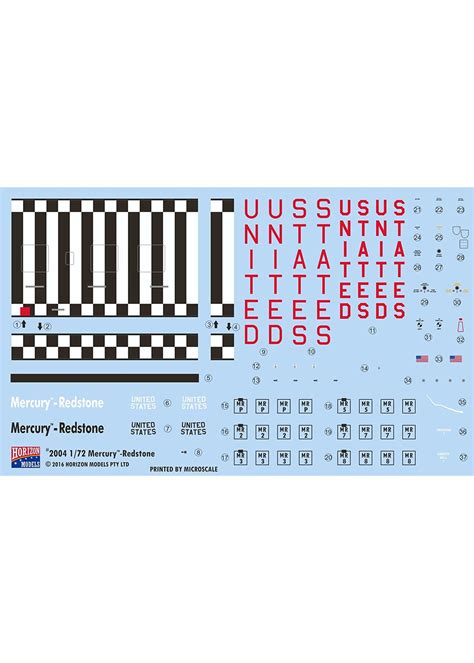 Horizon Models 2004 1 72 Mercury Redstone Plastic Model Kit Hub Hobby