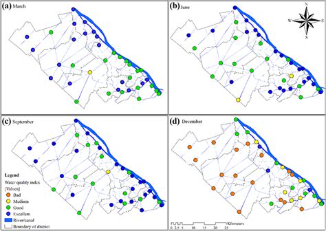 Spatial Variation Of Surface Water Quality Classified By Wqi Download Scientific Diagram